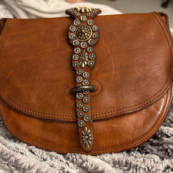 Campomaggi | Bags | Campomaggi Brown Crossbody Bag With Embellished ...